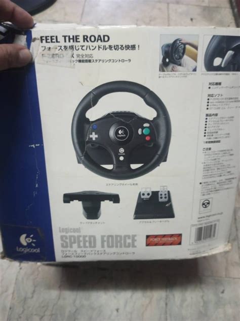 Exclusive Gamecube Logicool Speed Force Racing Wheel Fx Zero Gx Video