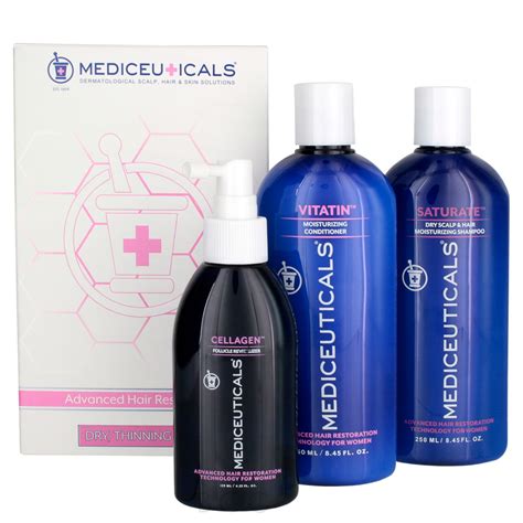 Mediceuticals Womens Advanced Hair Restoration Kit For Dry Thinning