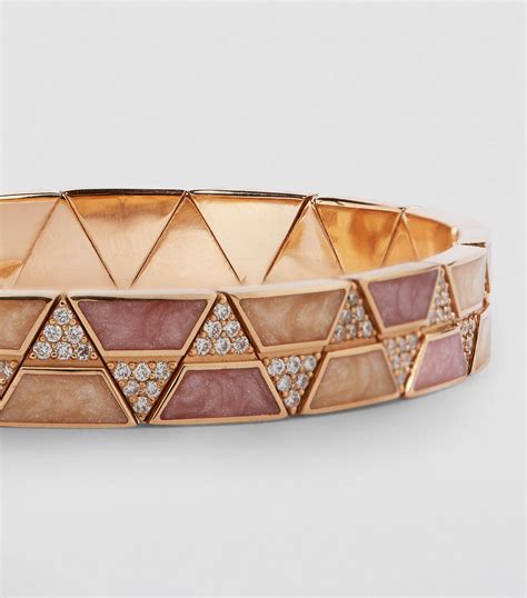 alessa rose gold and diamond binary elixir bangle harrods us