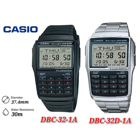 Casio Dbc 32 Dbc 32d Data Bank Watch Calculator Watch Shopee Malaysia