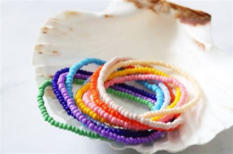 Seed Bead Bracelet Seed Bead Anklet Beaded Bracelet Ankle Etsy
