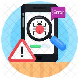 Bug Error Icon Download In Flat Style