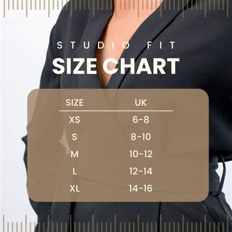 Size Chart Studio Fit