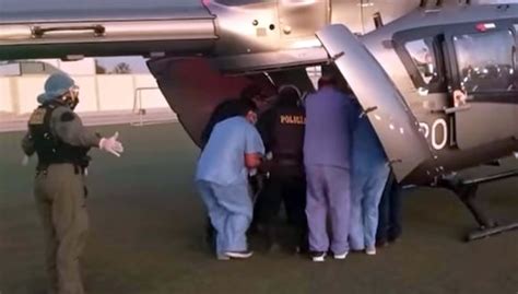Chincha Evacuan a suboficial de la policía que sufrió grave accidente