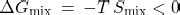 Gibbs Free Energy Entropy Of Mixing Enthalpy Chemical Potential