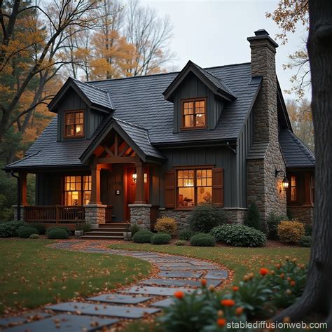 Cozy House Scene Stable Diffusion Online