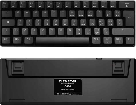 Купить МЕХАНИЧЕСКАЯ КЛАВИАТУРА 60% RGB-СВЕТОДИОД ИГРОВАЯ, ЧЕРНАЯ ...