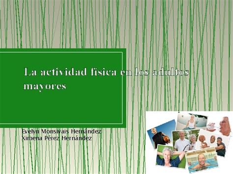 La Actividad Fsica En Los Adultos Mayores Evelyn