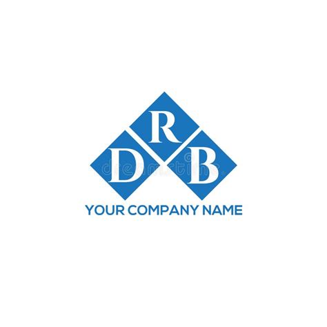Drb Letter Logo Design On White Background Drb Creative Initials