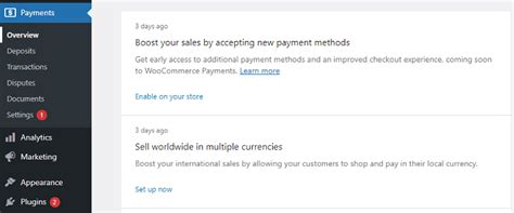 WooCommerce Payments WooCommerce Payment Methods