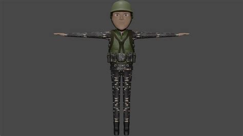 Philippines Army Pack With Rig And Free M16 3d Model Turbosquid 1991915