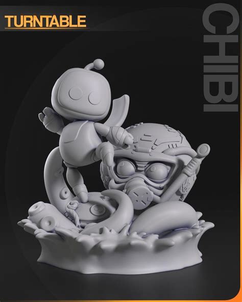 Chibi Astrobot Stl 3d Print File Playstation Robot Stl Figure For