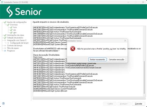 Tecnologia Wildfly Não Foi Possível Criar O Profile Profilesghcm
