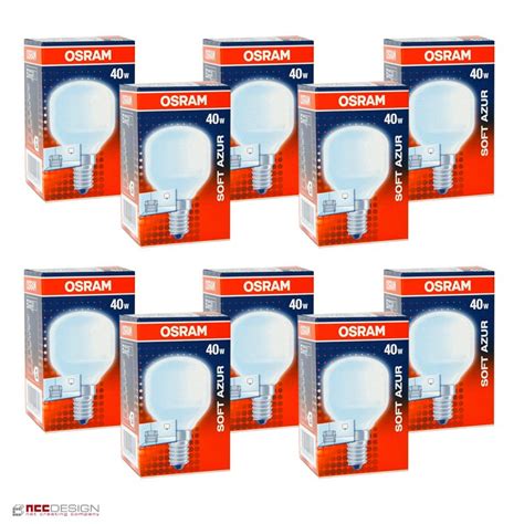 x Osram Tropfen Soft Azur W E Matt Glühbirne Glühlampe Watt