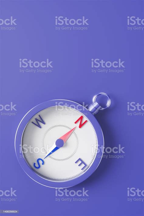 보라색 배경에 나침반의 클로즈업 3d 렌더링 그림 0명에 대한 스톡 사진 및 기타 이미지 0명 3차원 형태 개념 Istock