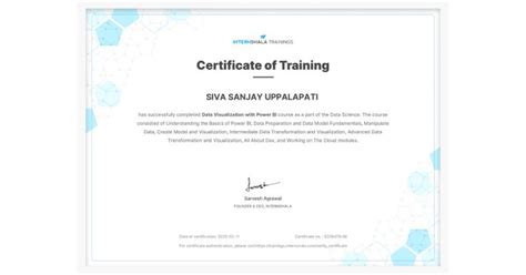Successfully Completed The Data Visualization With Power Bi Training
