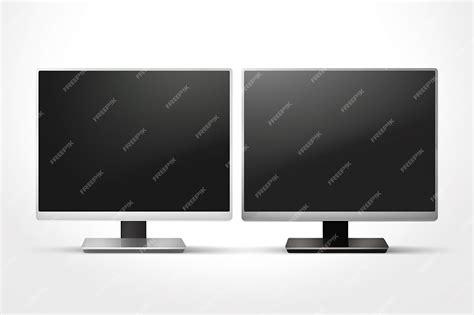 Tv With Blank Screen Isolated On White Backgron Premium Ai Generated Image