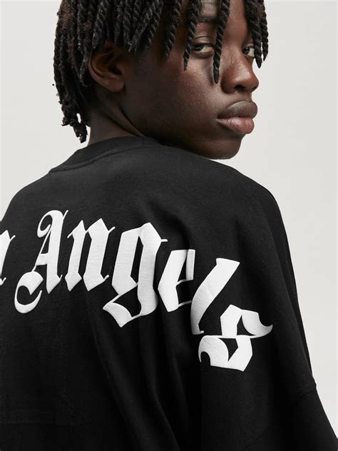 Classic Logo Over T Shirt In Black Palm Angels® Official