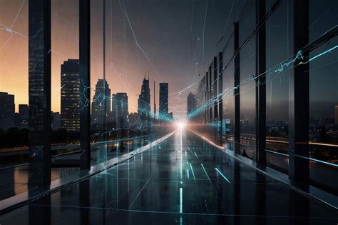 Premium Photo Data Nexus Citys Central Hub Of Neural Network Streams