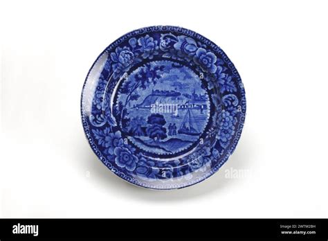 Dessert Plate View Of Quebec From Point Levy James And Ralph Clews James And Ralph Clews Stock