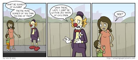 Amazingsuperpowers Webcomic At The Speed Of Light Clowns
