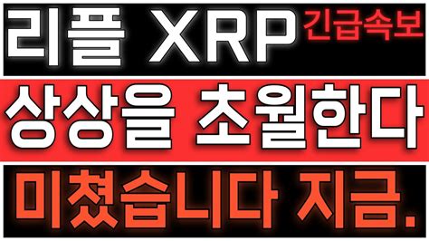 엑스알피리플 긴급속보 상상을 초월합니다 미쳤습니다 지금 리플전망 리플코인 리플코인전망 엑스알피전망 엑스알피코인 Youtube