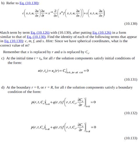 Unsteady State Reaction And Diffusion In A Chegg