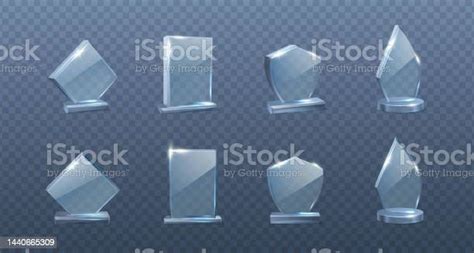 3d 현실적인 벡터 아이콘입니다 유리 트로피 컬렉션 유리 재료에 대한 스톡 벡터 아트 및 기타 이미지 유리 재료 트로피 모형 Istock