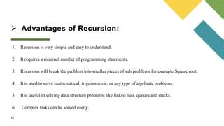 Recursion In Data Structure PPTX