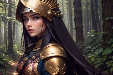 Download Ai Generated Warrior Forest Royalty Free Stock Illustration Image Pixabay