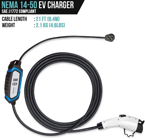 Buy Lectron Bundle J1772 32a Nema 6 50 Plug Electric Vehicle Charging