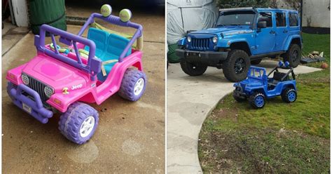 Uncle Transforms Barbie Jeep Into Miniature Version Of His Own For Nephew Metro News