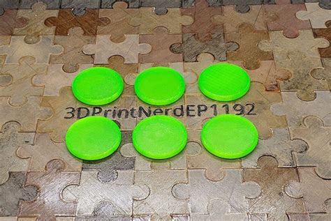 Replacement Discs For Crunch Labs Disc Launcher Set Of 6 3d Printed Disc Launcher Not Included