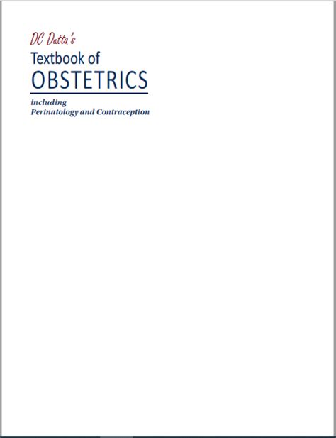 DC Dutta S Textbook Of Obstetrics Free Pdf