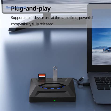 Electronicmall01vn Ổ đĩa Cd Gắn Ngoài Usb30 Usb C Có đầu đọc Thẻ Sd Cd Di động Dvd Rom