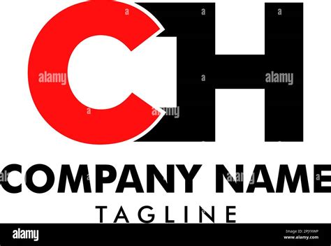 Initial Letter Ch Logo Design Vector Stock Vector Image And Art Alamy