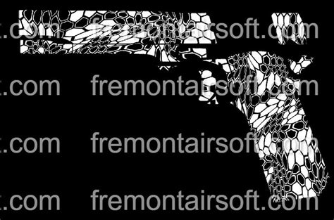 1911 Kryptek Template Svg Files For Laser Engraving 1911 Template