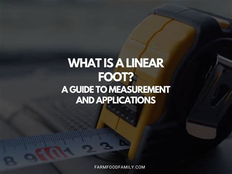 What Is A Linear Foot A Guide To Measurement And Applications