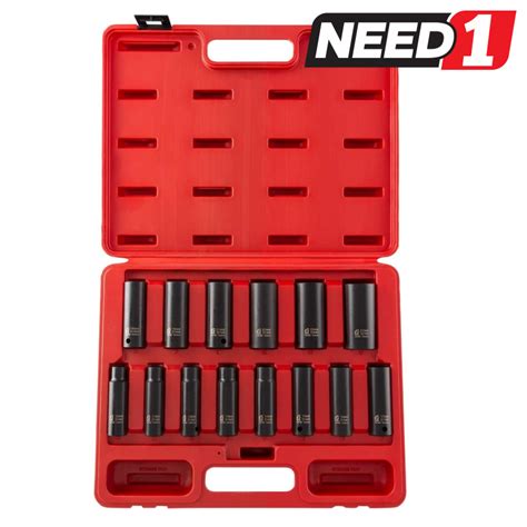 Sunex 14pc 12 Drive Deep Impact Socket Set Au