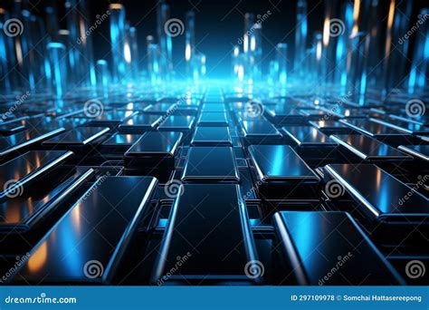 Abstract Ai Technology Security Network Background Digital Background Square Line Neon