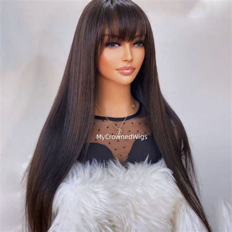 Skin Melt Bang Straight 134 Hd Lace Front Wigs Hd117 Wig