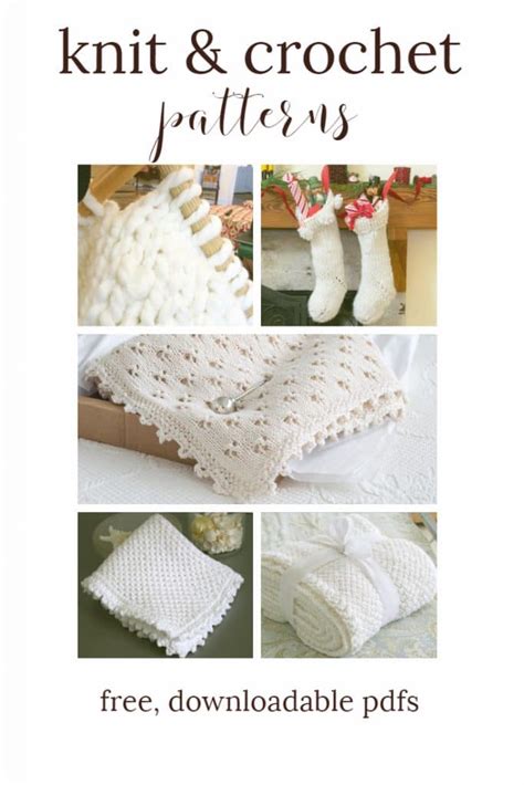 Knit Crochet Patterns And Tips Nourish And Nestle
