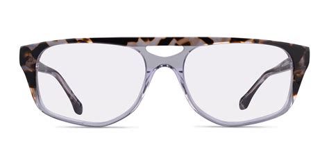 Contrail Aviator Brown Gray Tortoise Frame Prescription Sunglasses