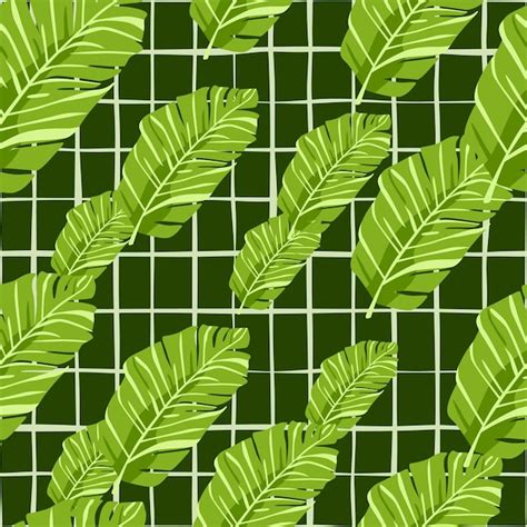 Premium Vector Abstract Exotic Plant Seamless Pattern Botanical