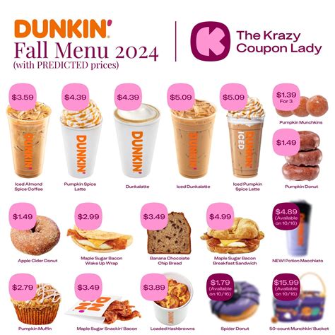 Dunkin Donuts Menu With Updated Prices In Usa 2025 Artofit