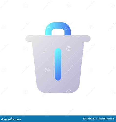 Delete Pixel Perfect Flat Gradient Two Color Ui Icon Stock Vector Illustration Of Mobile