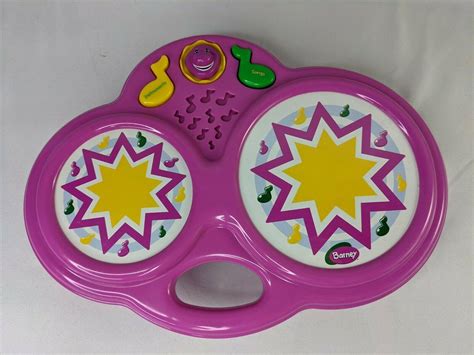 Playskool Barney Musical Bongo Drums Lot 1998 Works 3892816391
