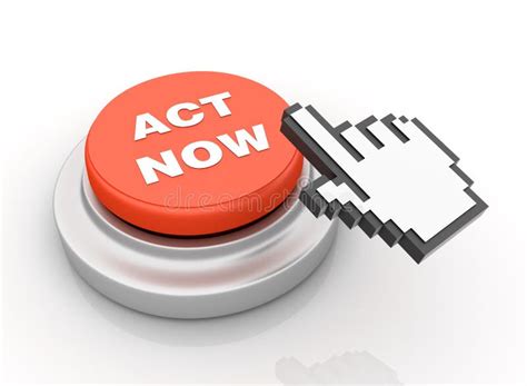 Act Now Button Stock Illustration Image 43438292