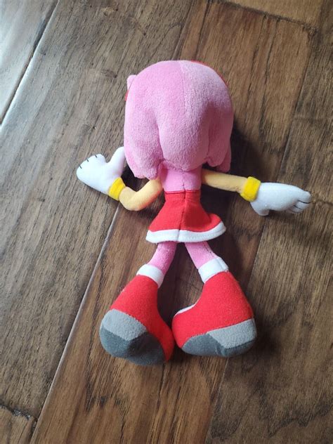 Mavin Amy Rose 8” Plush Doll Tomy Sonic The Hedgehog Pink Sega Figure