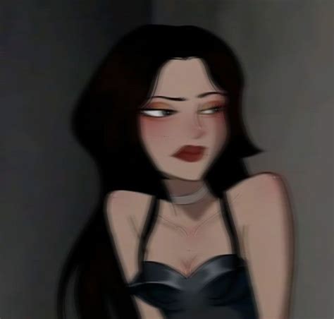 A Woman With Long Black Hair Wearing A Bra